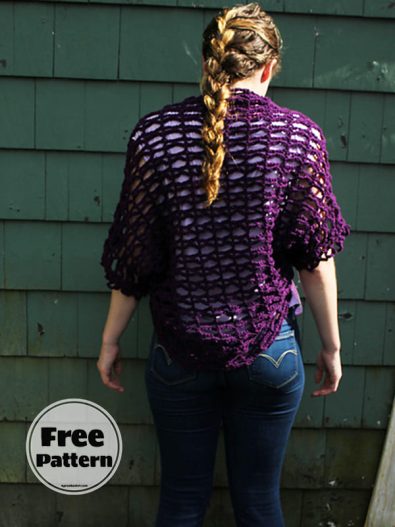 9 Easy Crochet Shrug Free Pattern