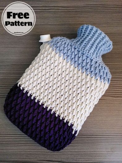 14+ Free Crochet Hot Water Bottle Cover Patterns 2024