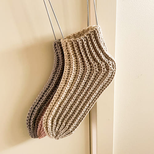 Easy Crochet Slipper Socks Free Pattern