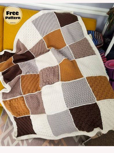 Embossed Blanket Easy Crochet Afghan Free Pattern