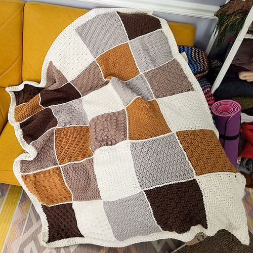 Embossed Blanket Easy Crochet Afghan Free Pattern