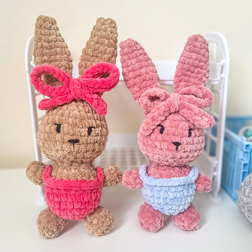 Amigurumi Farmer Bunny Free Crochet Pattern