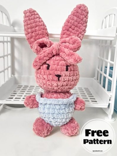 Amigurumi Farmer Bunny Free Crochet Pattern