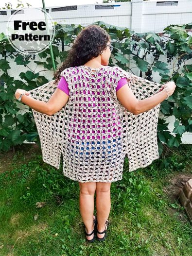 Beginner Crochet Beach Cover Up Free Pattern