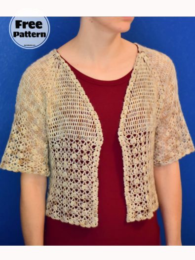 Simple Lace Free Bolero Crochet Pattern