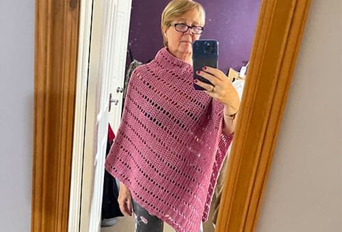 Dragonfly Easy Crochet Poncho Pattern Free