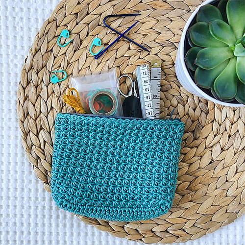 Free Crochet Star Pouch Pattern
