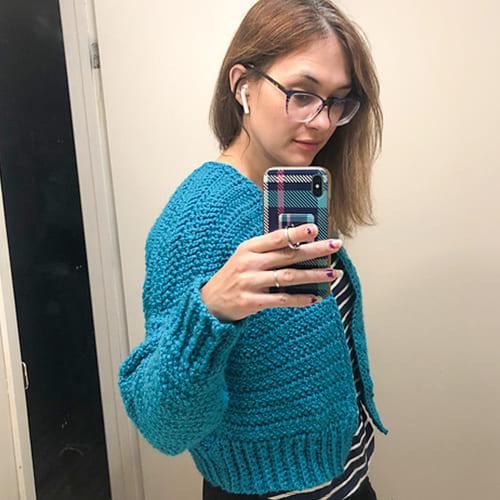 Bomber Style Free Cardigan Crochet Pattern