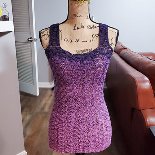Sea Shell Tank Top Crochet Pattern Free