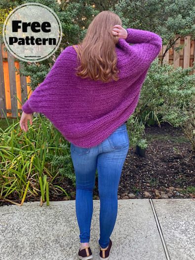 Enjoyable Crochet Cocoon Cardigan Free Pattern