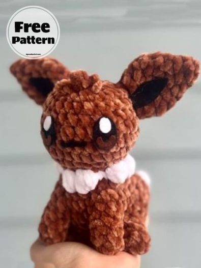Free Baby Eevee Crochet Pokemon PDF Pattern