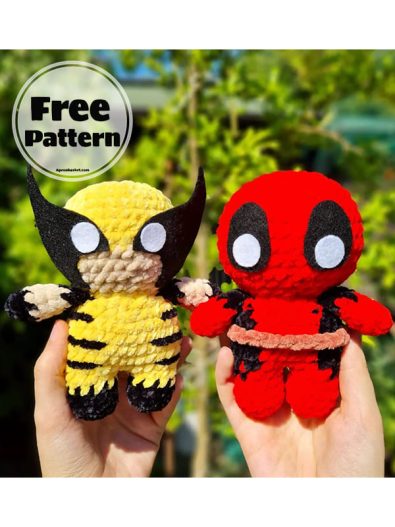 Crochet Wolverine Free Amigurumi Crochet Doll Pattern
