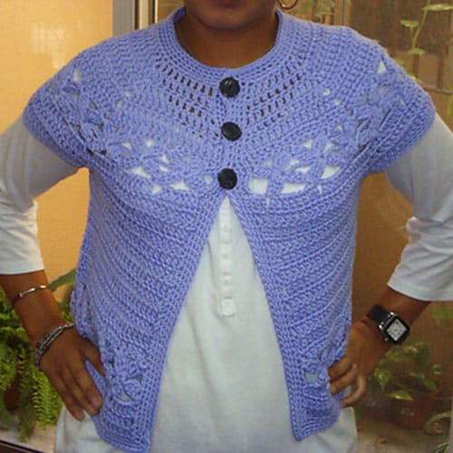 Spring Free Bolero Jacket Crochet Pattern